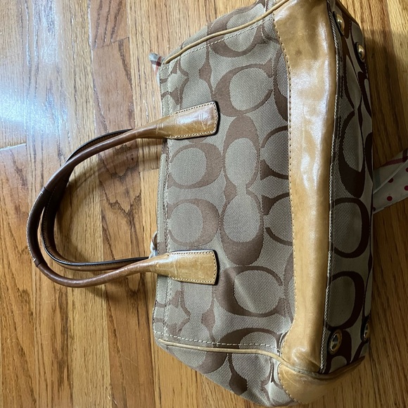 Coach | Bags | Vintage Early 200s Tan And Brown Coach Bag | Poshmark